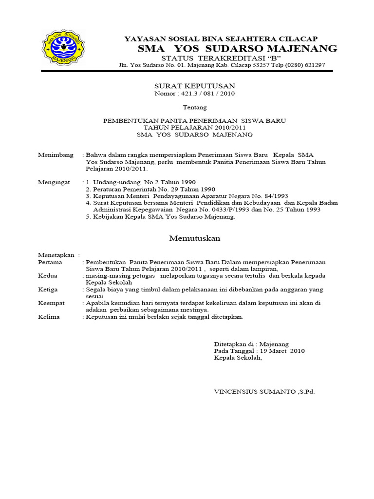 SK Panitia PSB | PDF