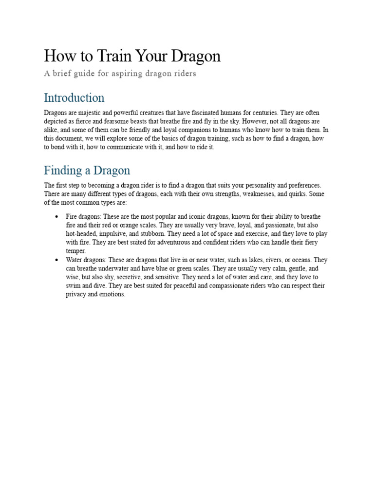 How To Train Your Dragon | PDF | General Fiction