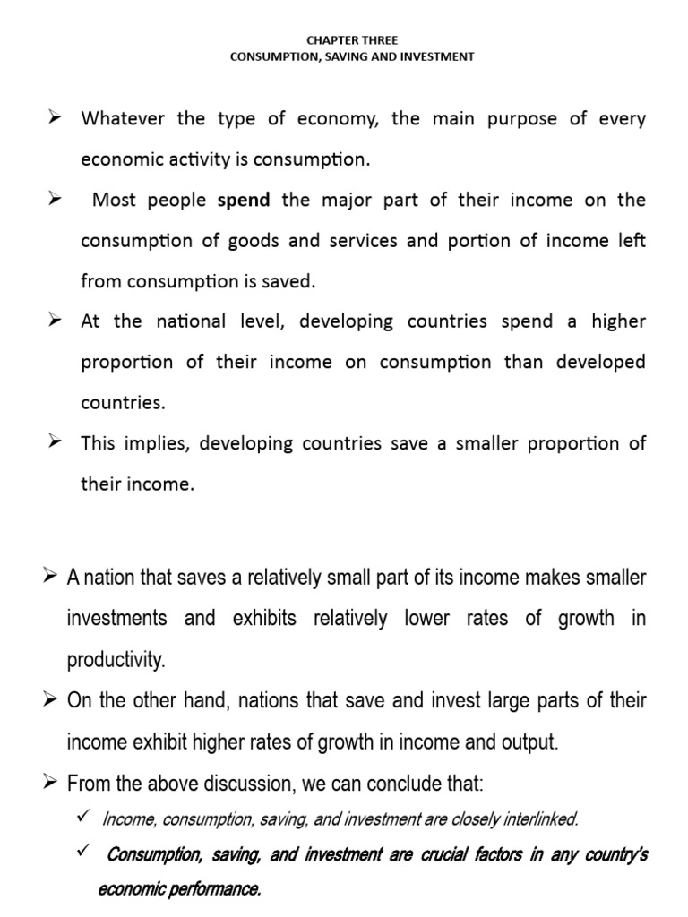 Chapter 3 Macro | PDF | Consumption (Economics) | Income