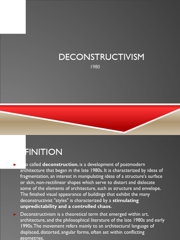 6 Deconstructivism | PDF | Architectural Design | Architecture