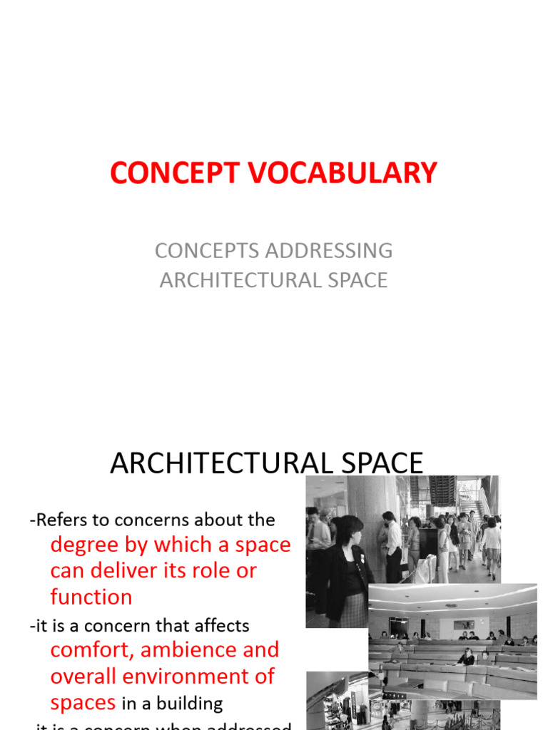 10 Concept Vocabulary Ideas On Architectural Space 3-5-21 | PDF | Space ...
