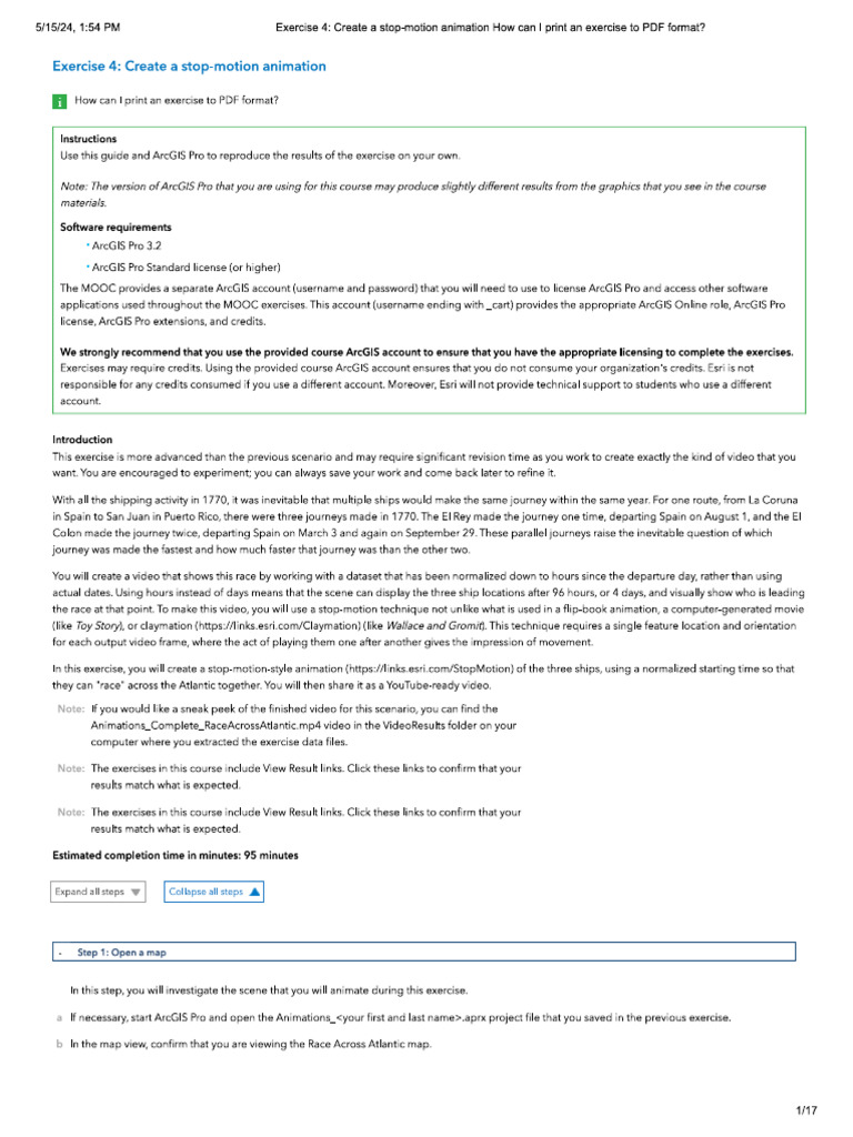 Exercise 4 - Create A Stop-Motion Animation | PDF