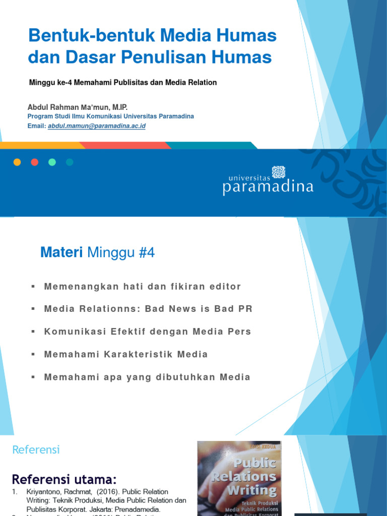 Media Humas: Strategi dan Penulisan efektif | PDF