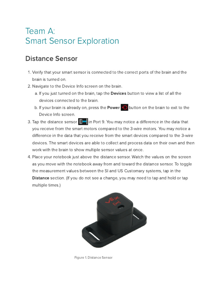 Team A - Smart Sensor Exploration | PDF | Sensor | Laptop