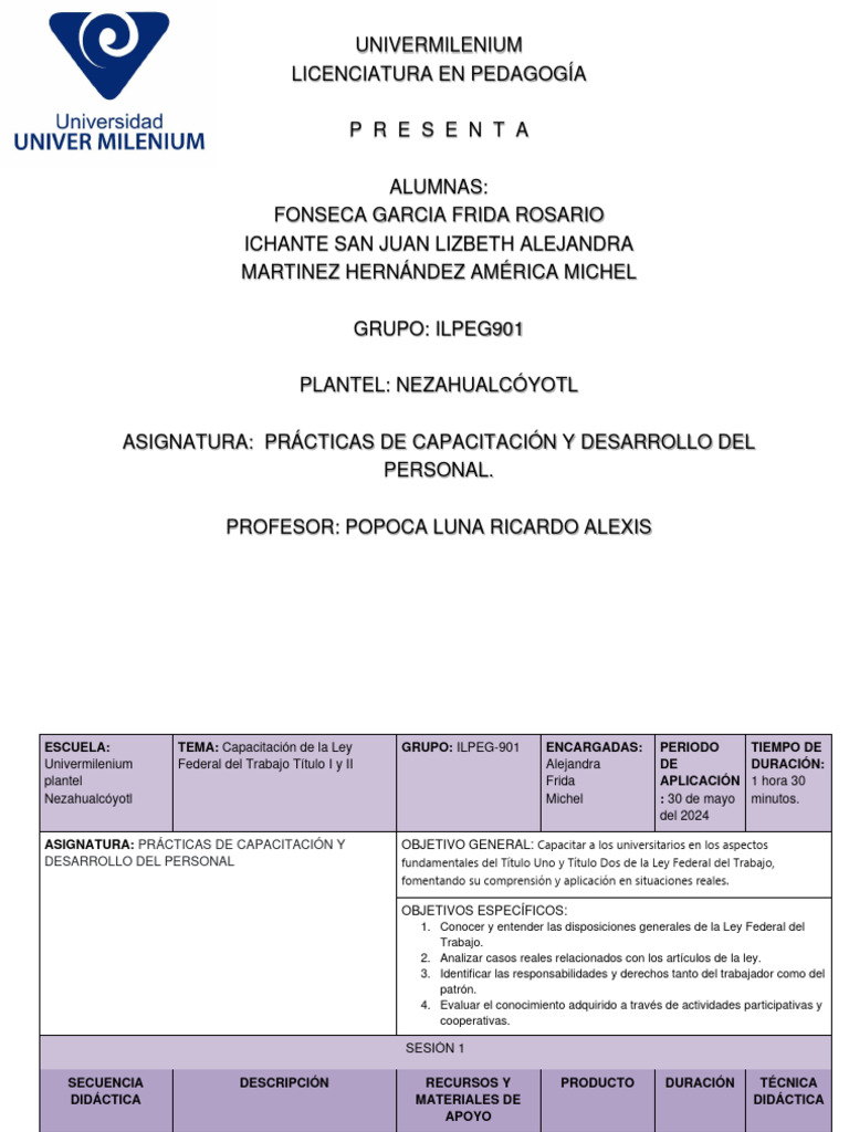 Planeacion Curso-Taller Capacitación Maf | PDF | Enseñando | Modificación de comportamiento