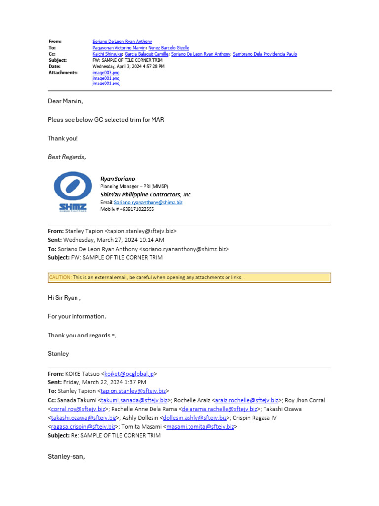 FW_ SAMPLE OF TILE CORNER TRIM | PDF