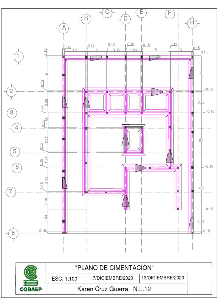 PLANO DE CIMENTACIONES | PDF
