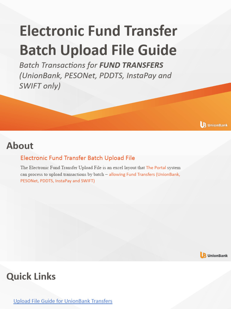 EFT Batch Guide | Download Free PDF | Banks | Securities (Finance)