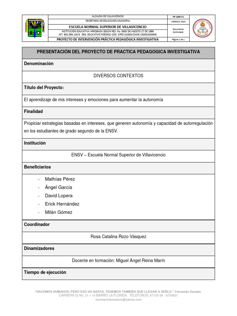 Reina Miguel Proyecto Ppi | PDF | Espectro autista | Desorden hiperactivo y deficit de atencion