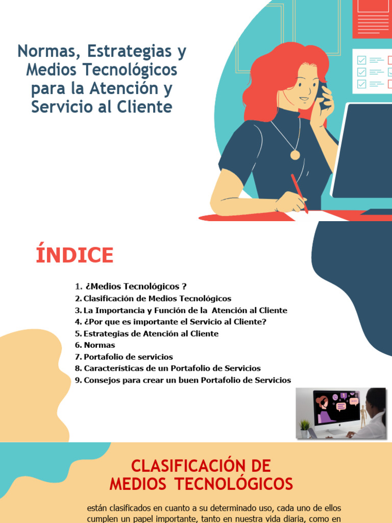 Presentación Normas, Estrategias y Medios Tecnológicos para La Atención y Servicio Al Cliente ...