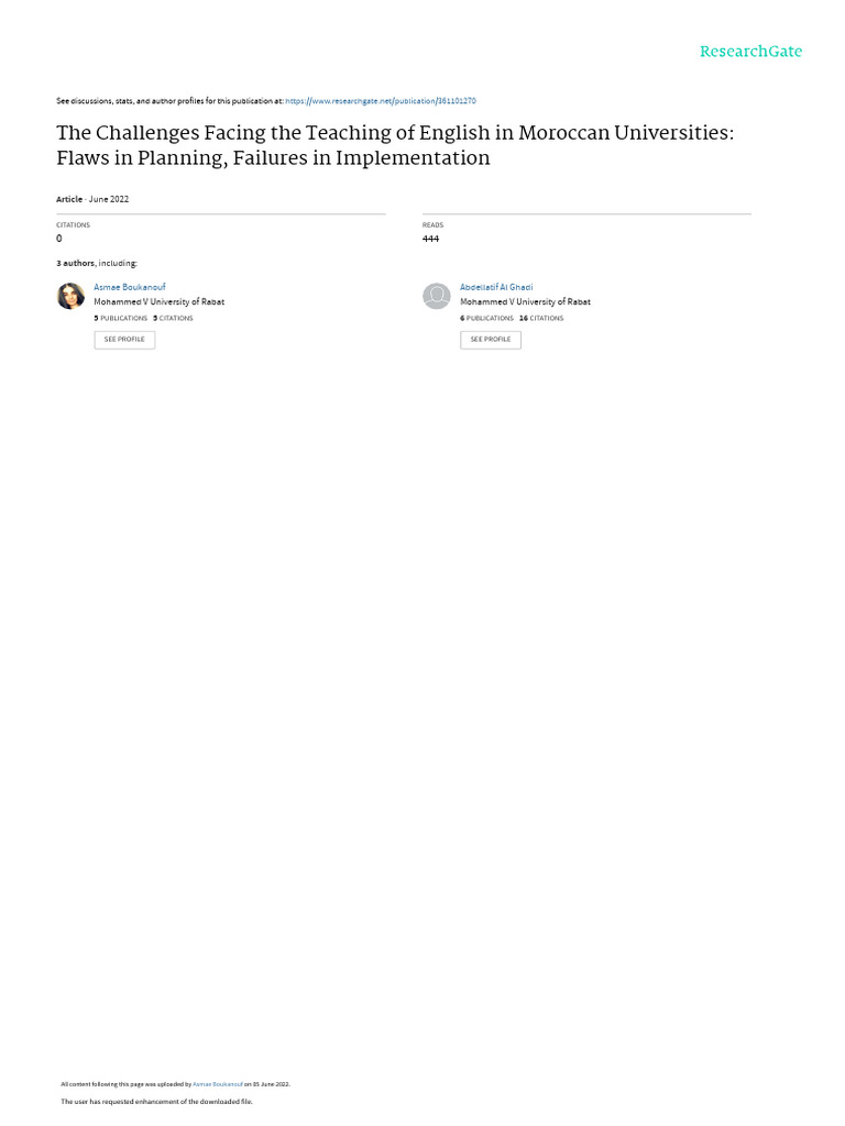 IMIST ArticleDoctorat1 | PDF | Questionnaire | Doctorate