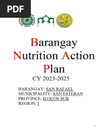 SAMPLE BNAP 2023 2025 - Template 1 | PDF | Human Nutrition | Malnutrition