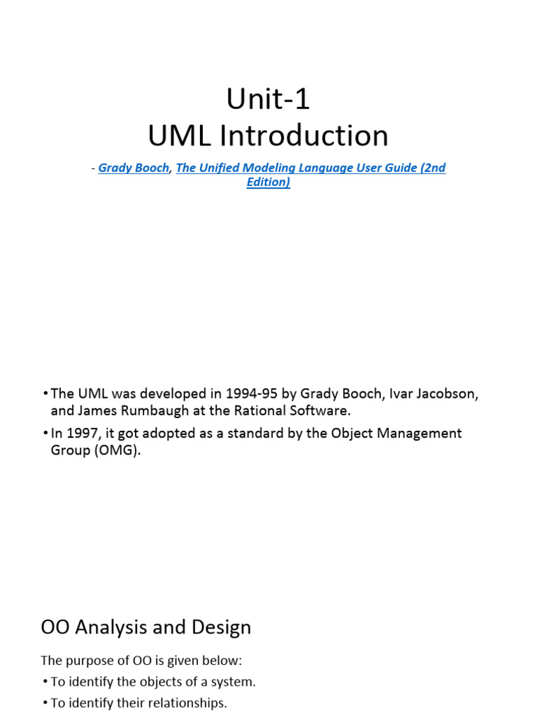 Unit 1 Part 1 Pdf Class Computer Programming Unified Modeling Language