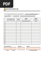 BADAC FORM - Document Transmittal Form | PDF