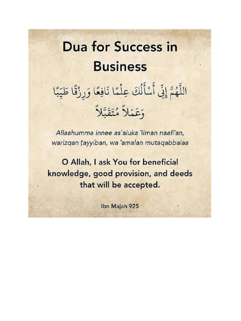7 Doa for Success | PDF