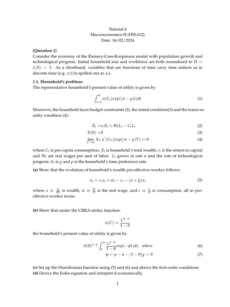 RCK Model | PDF | Economics | Economies