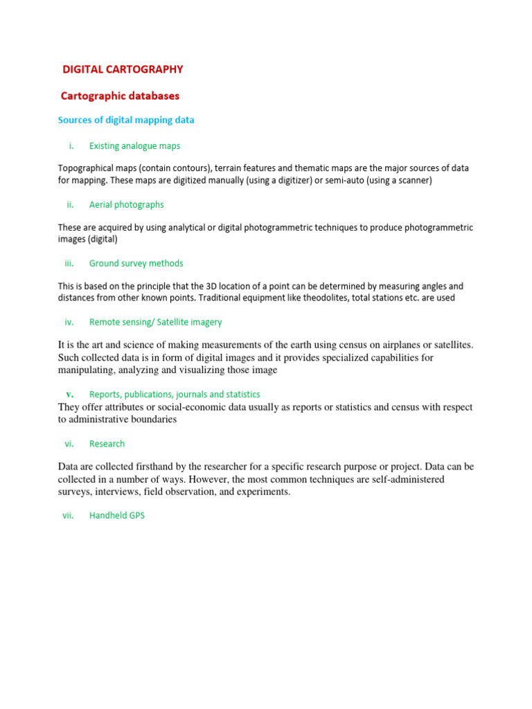 INTRODUCTION TO DIGITAL CARTOGRAPHY_Data quality-1 | Download Free PDF ...