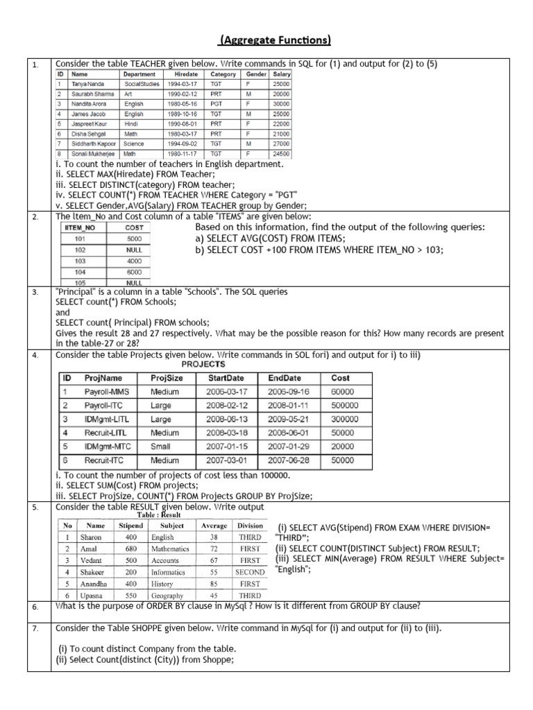 SQL 1 | Download Free PDF | Data Management Software | Data Management