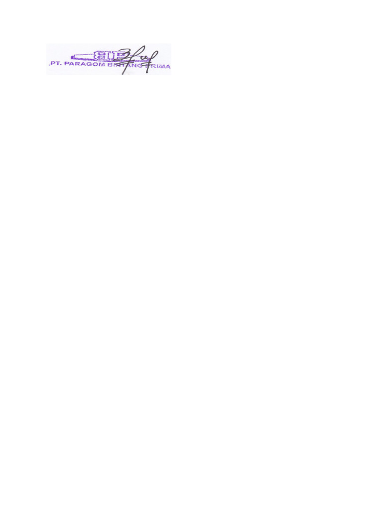 Copy Stempel Dan Tanda Tangan Paragom | PDF