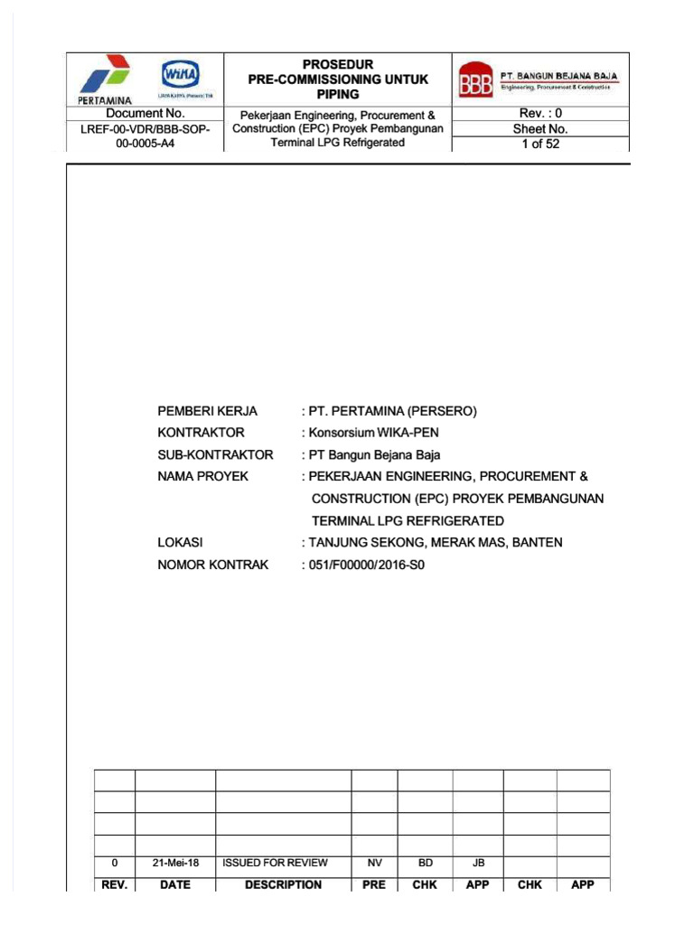 PDF Procedure Pre Commisioning Compress | PDF