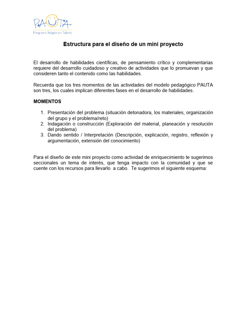 Diseño Mini Proyecto | PDF | Aprendizaje | Neurociencia