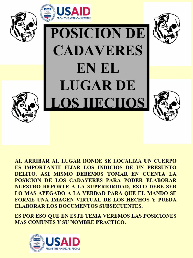 Posiciones Cadaver | PDF | Términos anatómicos de ubicación