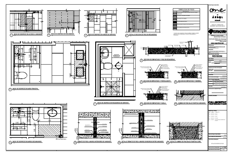 19009aA-1550D - DETALLES DE DESPIECE DE PISOS-Layout1 | PDF