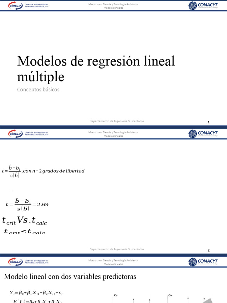 Modelos de Regresión Lineal Múltiple | PDF | Análisis de regresión | Regresión lineal