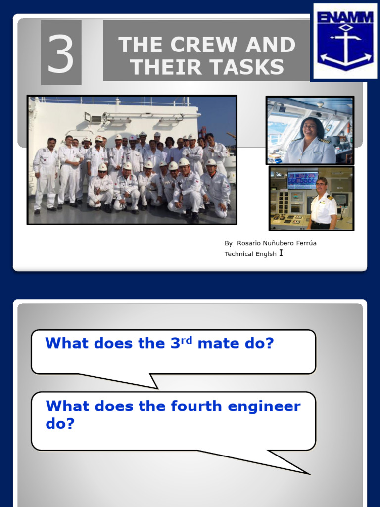 The Crew and Its Tasks Part 1 | PDF | Sailor | Ships