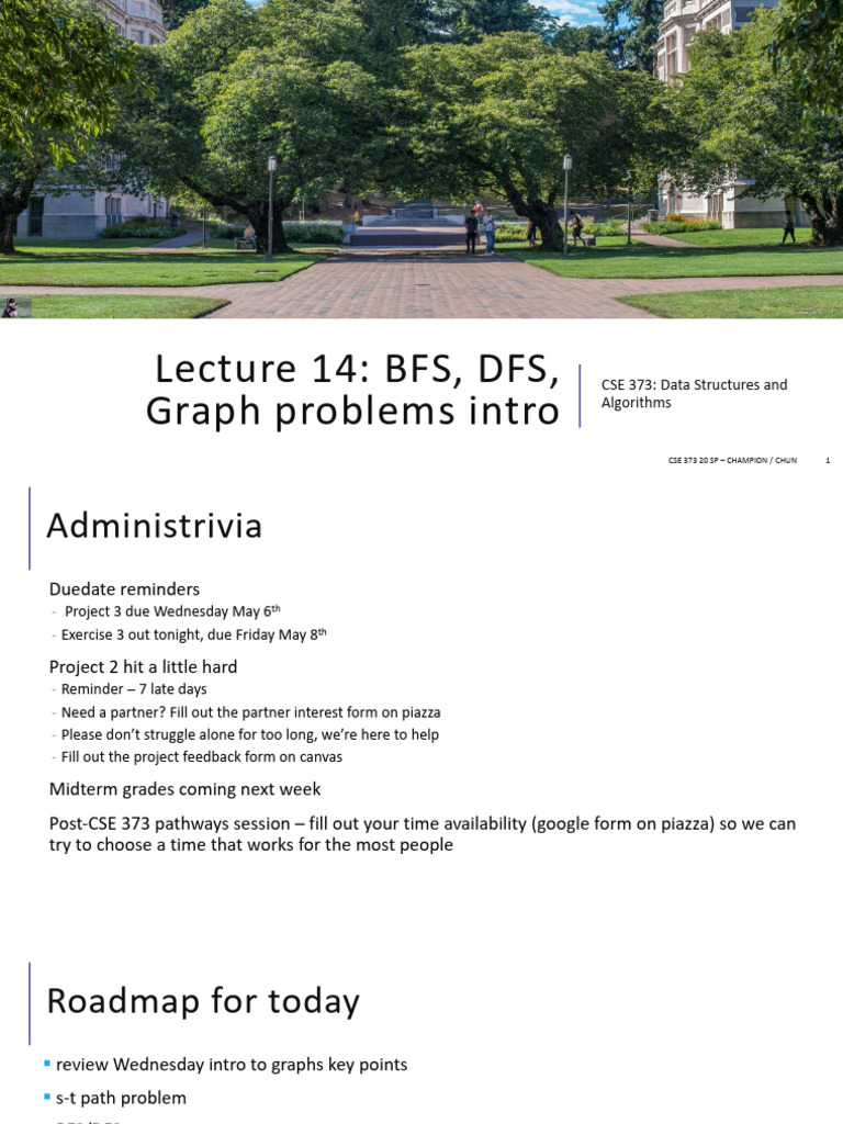 14-bfs-dfs | PDF | Vertex (Graph Theory) | Graph Theory 14-bfs-dfs | PDF | Vertex (Graph Theory) | Graph Theory
