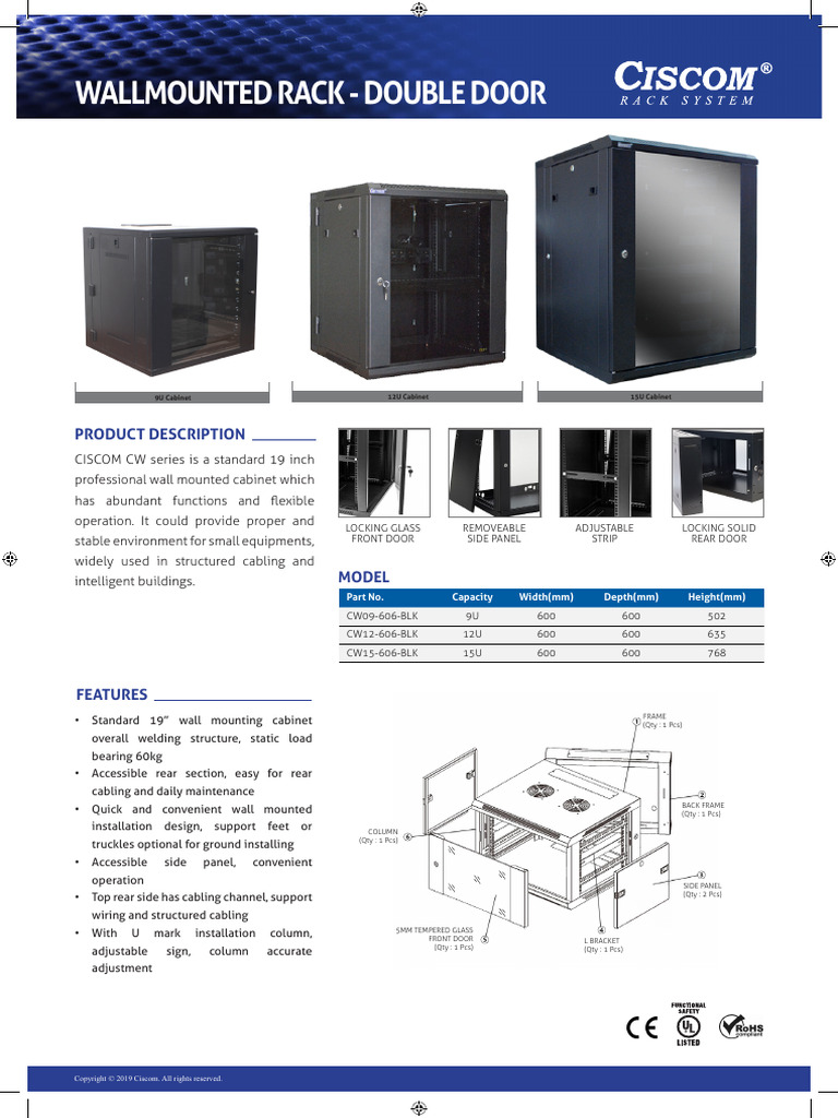 Wallmount Rack Ciscom | PDF | Door | Car