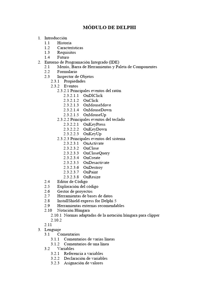 Módulo de Delphi | PDF | Puntero (Programación de computadora) | Informática
