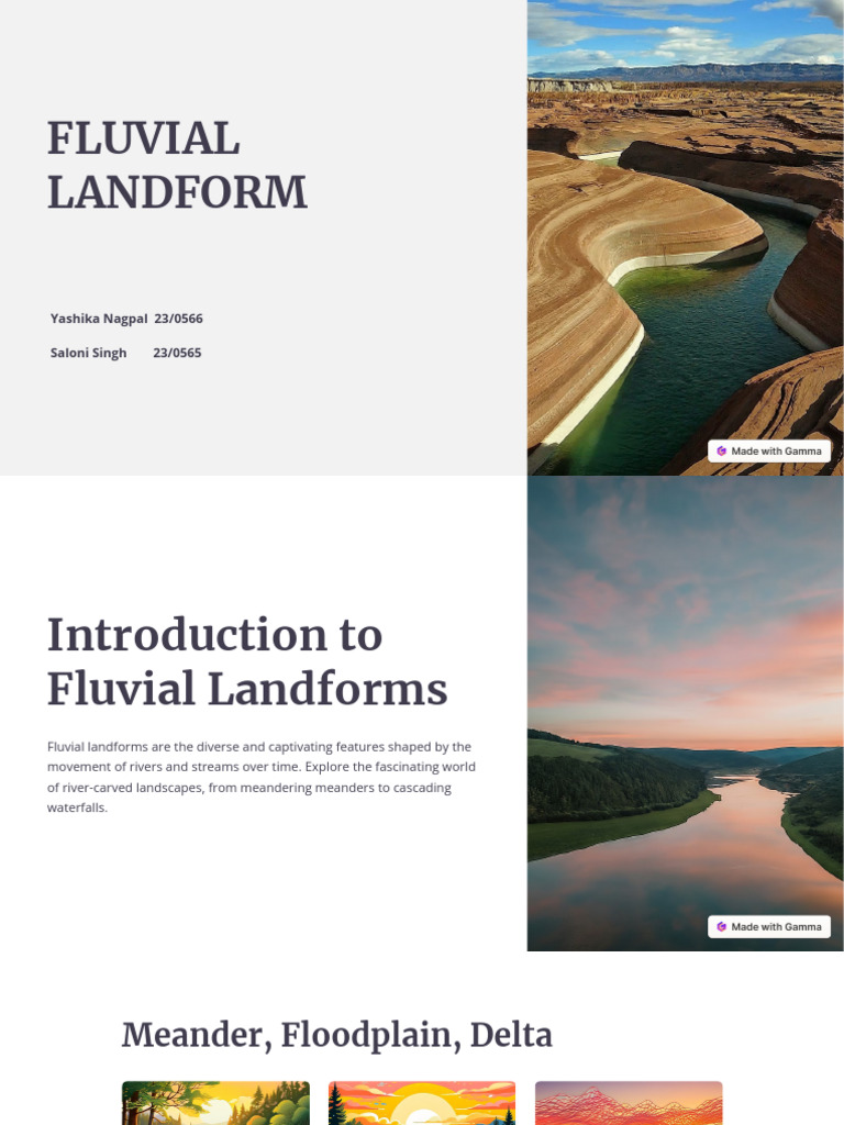 Fluvial Landform | PDF | River | Floodplain