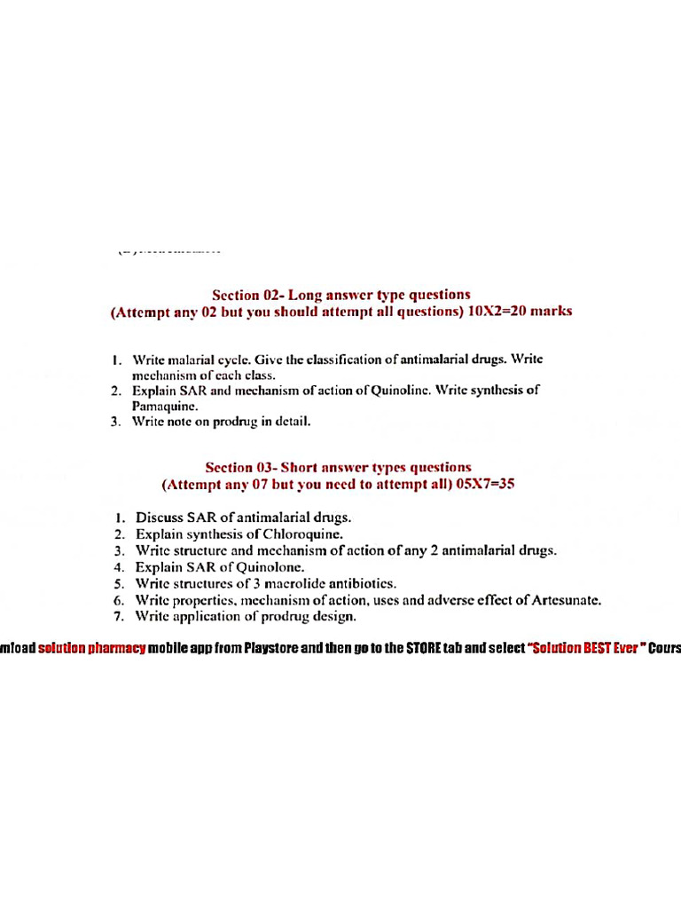 Medichem MCQ | PDF