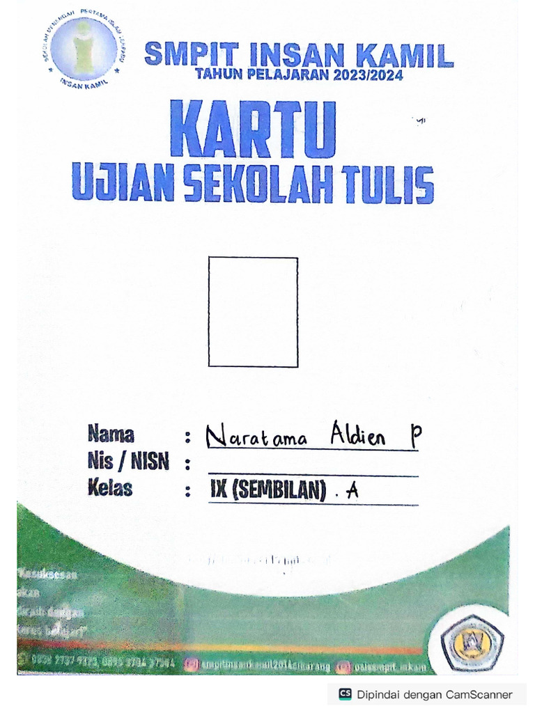Kartu US Tulis Naratama | PDF