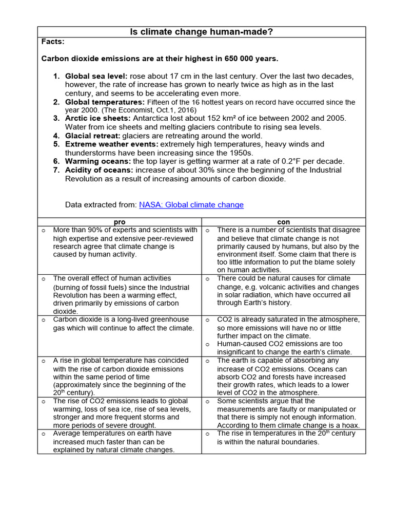 Speaking Topic Climate Change 1 Pdf Climate Change Greenhouse Gas