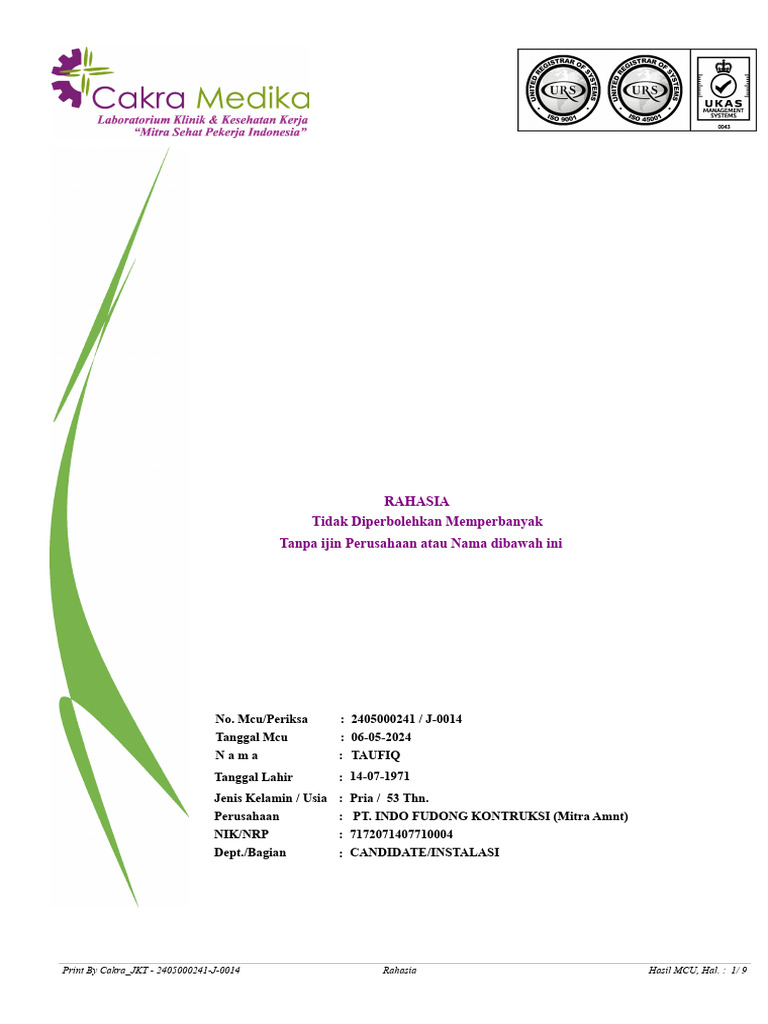 Fit With Note Berat-Taufiq-J-0014 | PDF