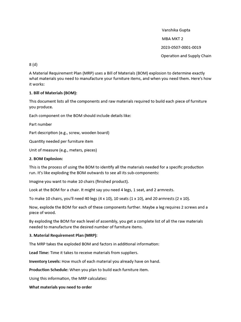 Vanshika Operation Assignment | PDF | Warehouse | Retail