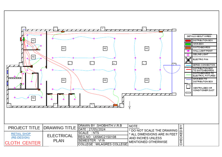 Retail Shop Electrical Plan Design | PDF | Manufactured Goods ...