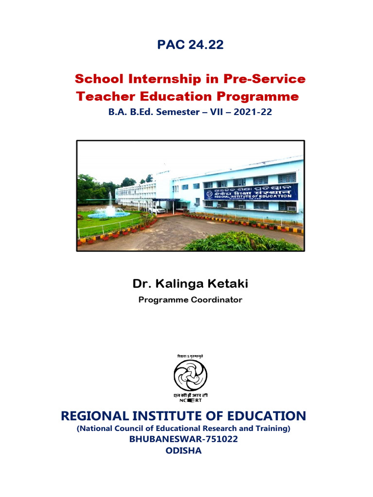 Internship Report 2021-22 | PDF | Teachers | Lesson Plan