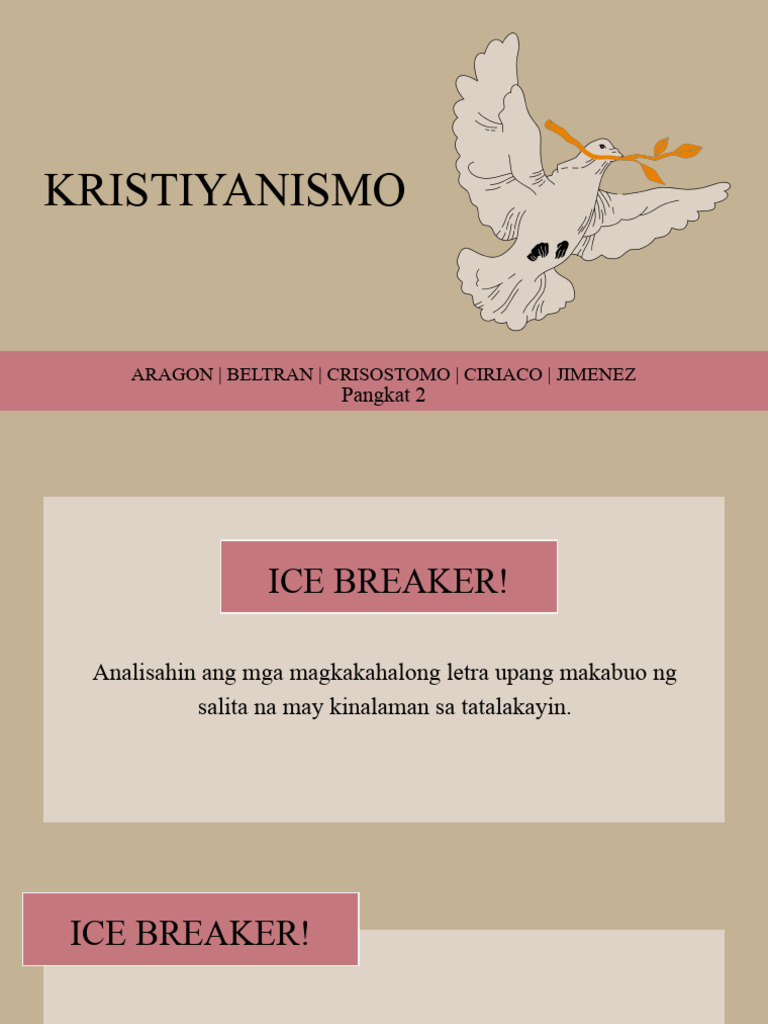 ESP kristiyanismo presentation (group 2) | PDF