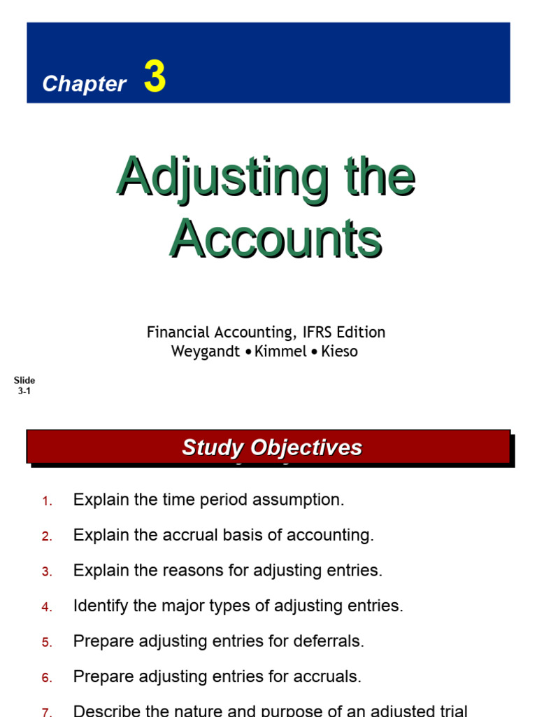 Ch3Adjusting The Accounts | PDF | Deferral | Debits And Credits