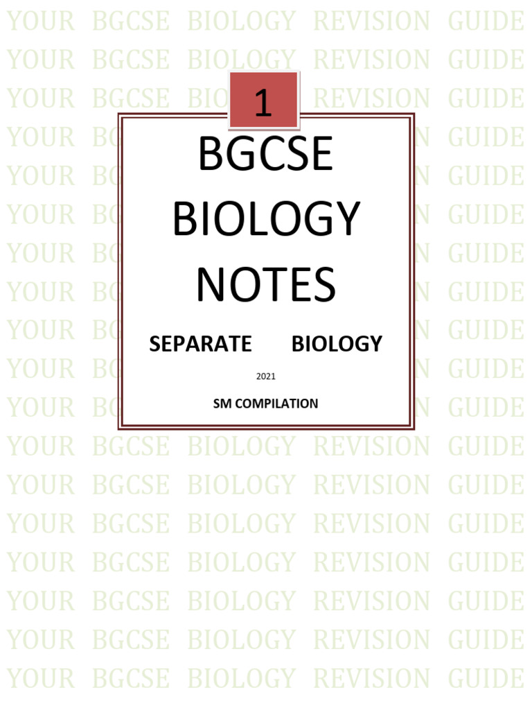 Biology Notes - Edited Final2 | PDF | Photosynthesis | Osmosis