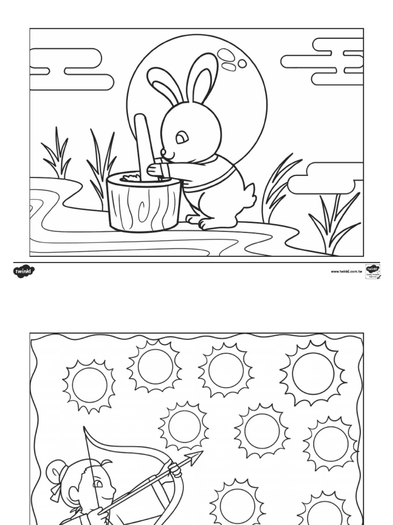 Coloring handout - Mid-Autumn Festival | PDF