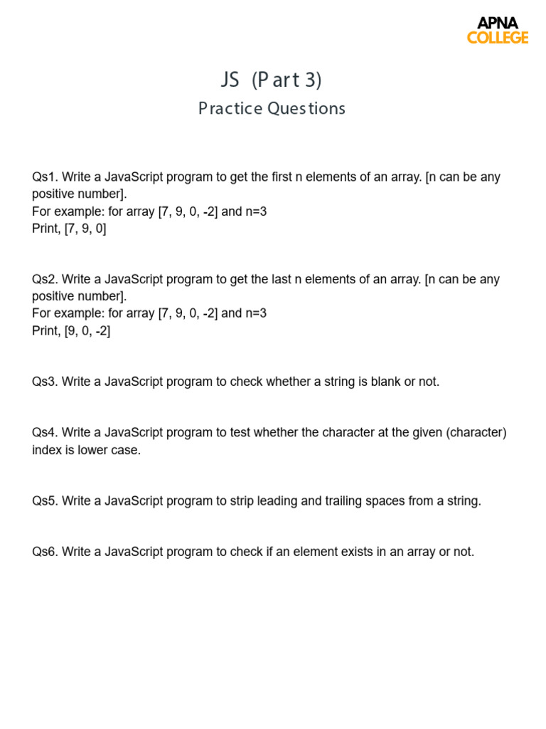 JS Part3 (QS) | PDF | Computers