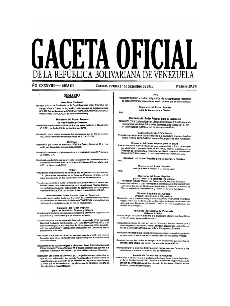 Gaceta Oficial IFUSEA | PDF