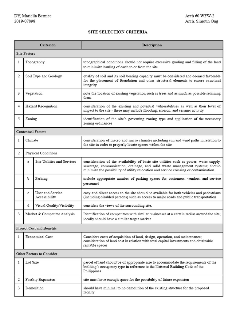 Site Selection Criteria | Download Free PDF | Volcano | Fault (Geology)