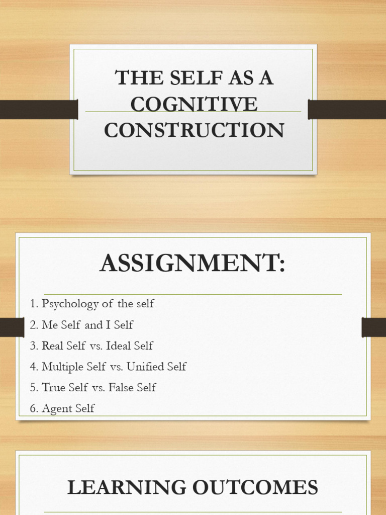 2 - The Self As A Cognitive Construction | PDF | Self | Id