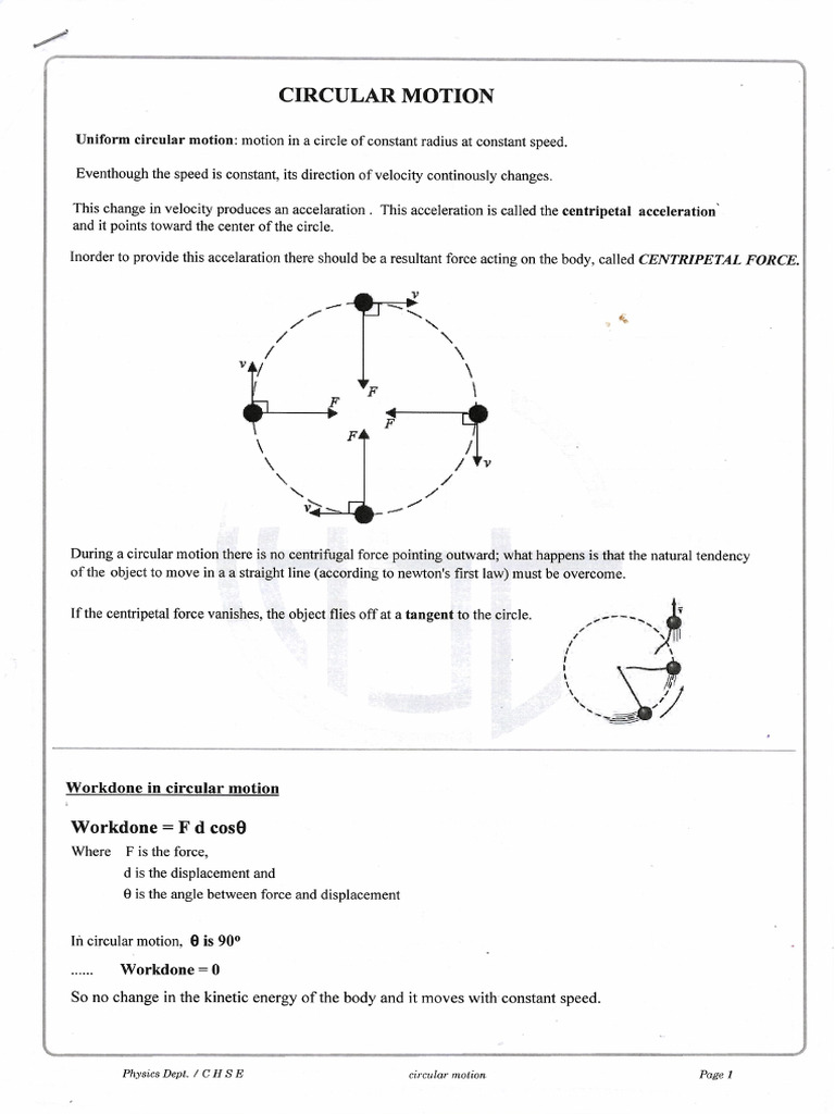 Circular Motion | PDF