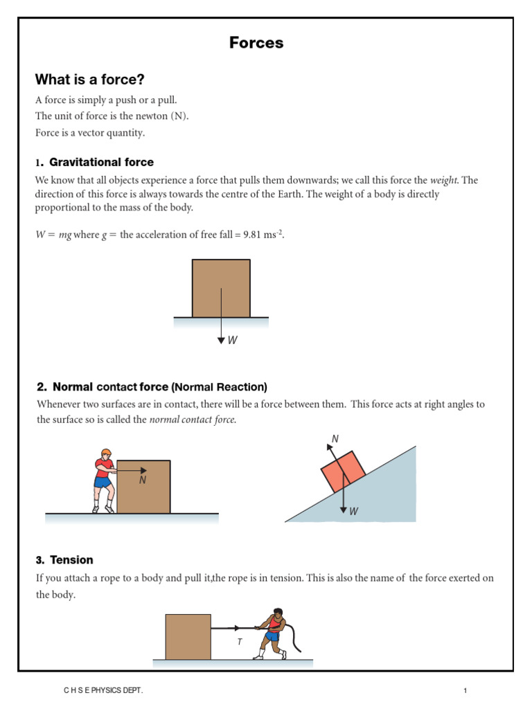 5.Forces and Newtons laws | PDF | Force | Momentum
